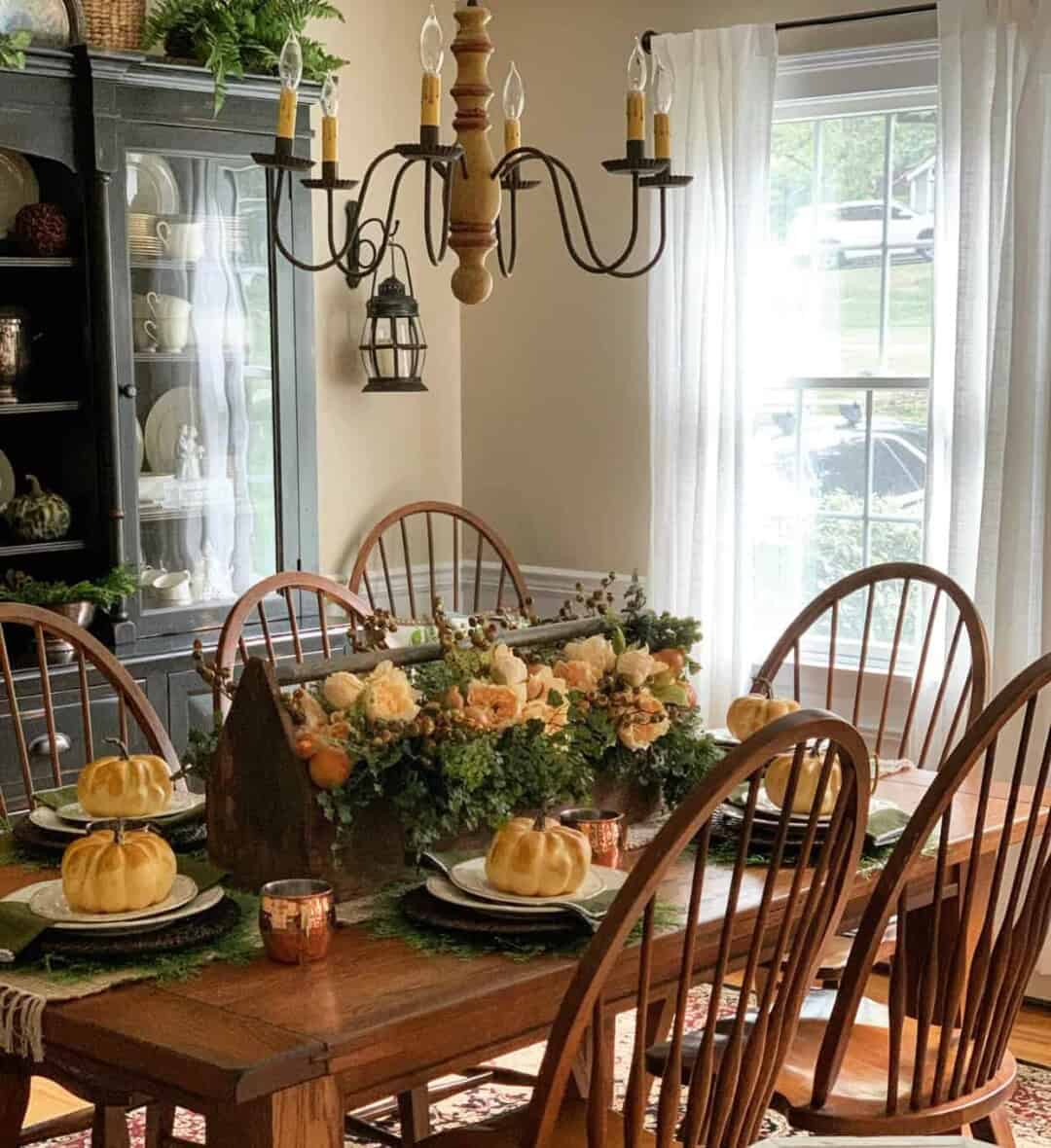 Rustic Farmhouse Dining Room Makeover: From Dark to Delightful - Bricks ...
