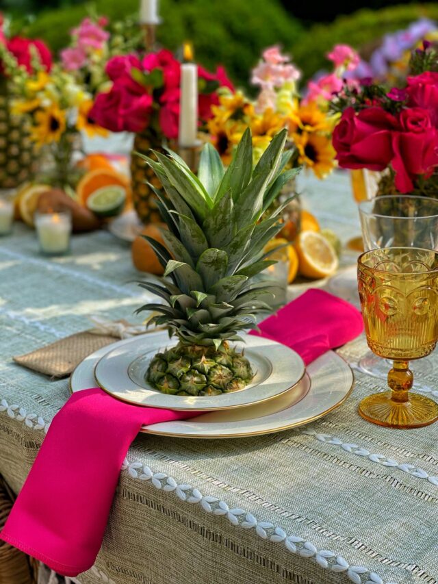 Insanely Good Tropical Theme Party Menu Ideas - Bricks ’n Blooms with ...