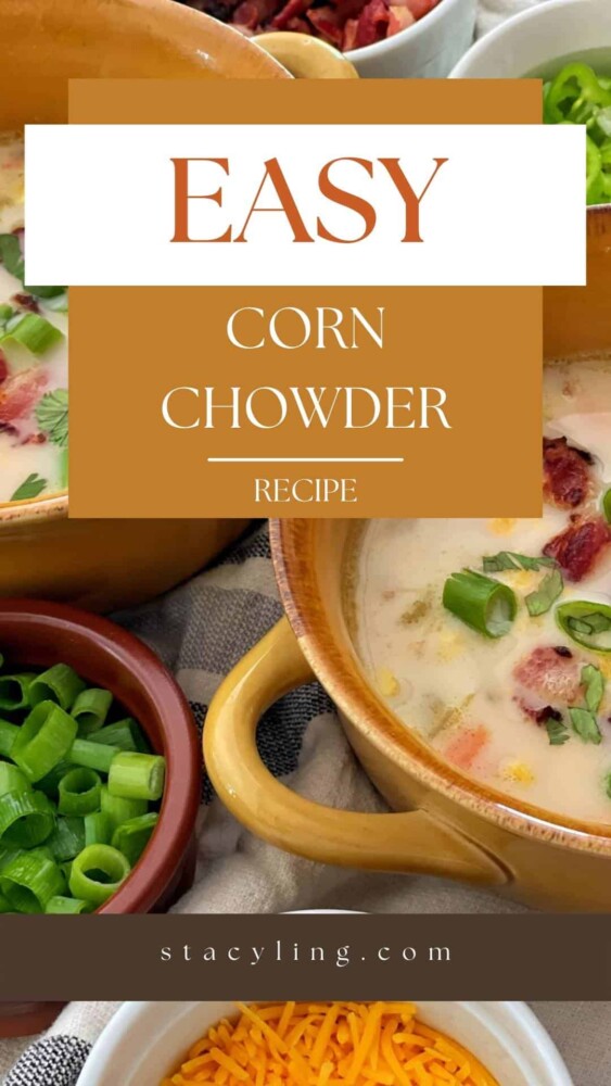 The Best Light & Creamy Corn Chowder Recipe - Bricks ’n Blooms with ...