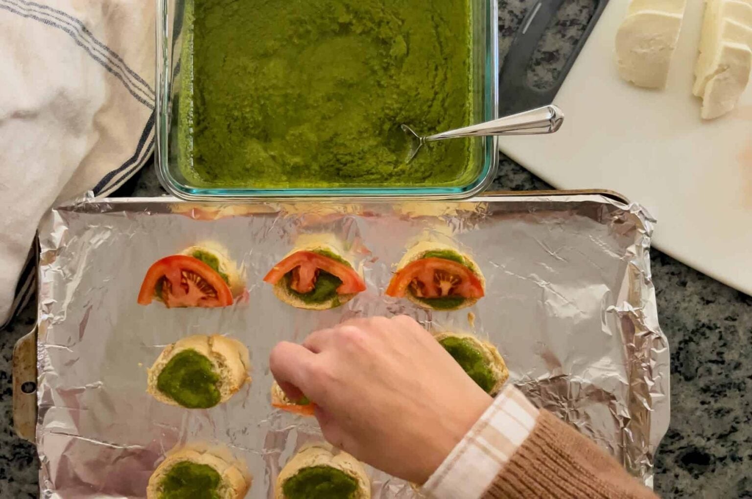 Mozzarella and Tomato Caprese Appetizer Bites | Bricks ’n Blooms with ...