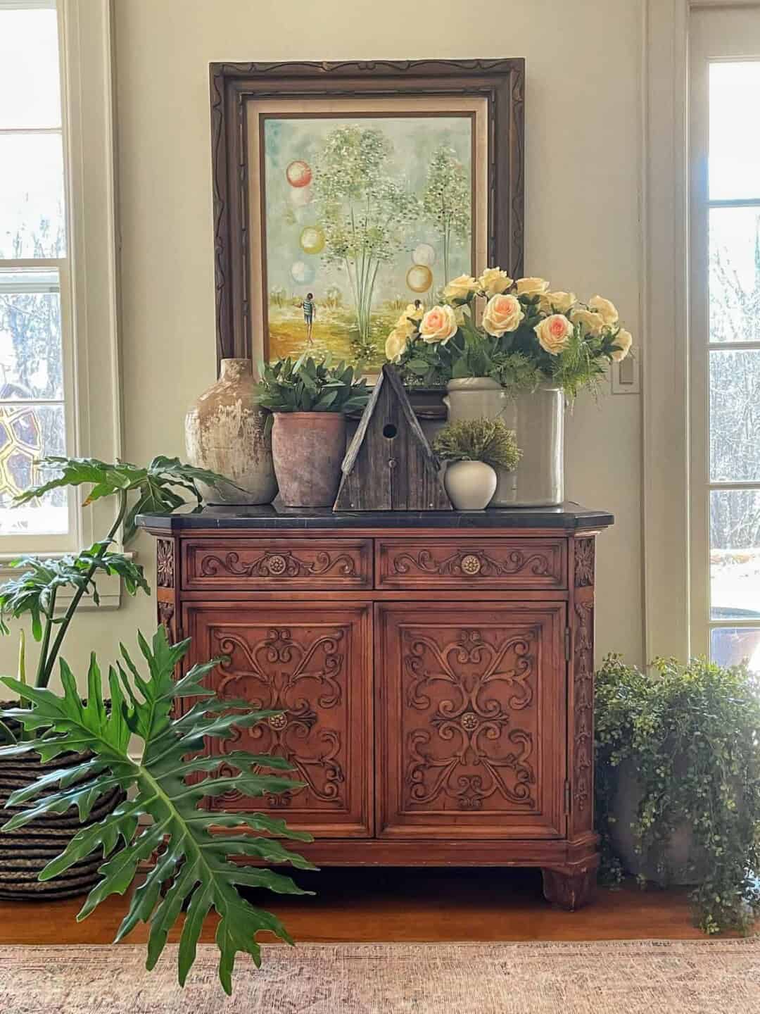 Vintage Farmhouse Spring Home Tour 2023 | Bricks ’n Blooms with Stacy Ling