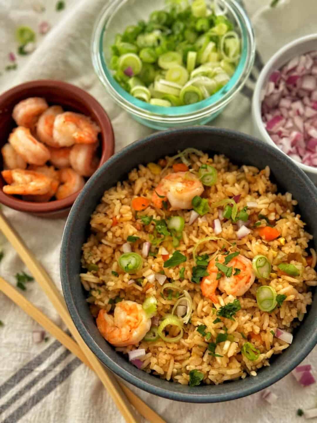 Restaurant-Quality Egg Fried Rice Wok Recipe With Shrimp - Bricks ’n ...