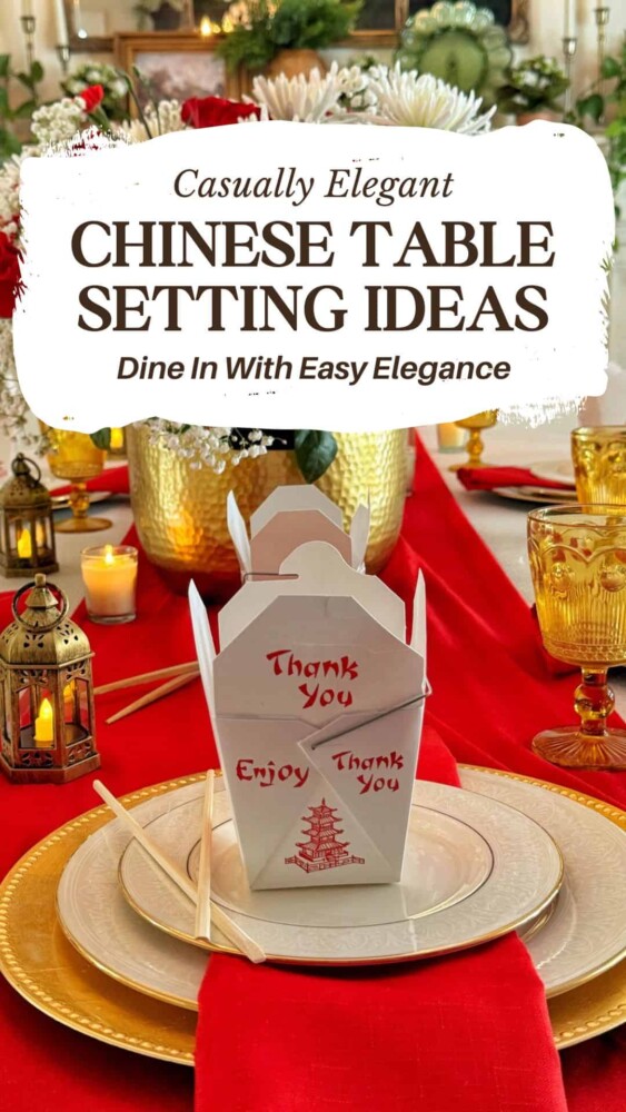 Casually Elegant Chinese Table Setting Ideas | Bricks ’n Blooms with ...